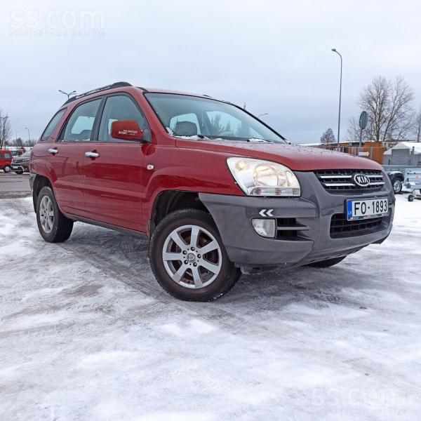 Red Kia Sportage 2005 in Daugavpils, with an engine capacity of 2.00 L and mileage of 0 thousand km for 2650 €, photo 2 on AUTOMOTO.COM.LV