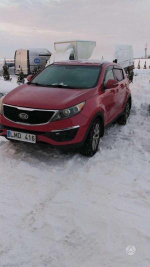 Sarkans Kia Sportage 2014 Klaipėda, ar dzinēja tilpumu 2.36 L un nobraukumu 180 tūkst. km par 4500 €, foto  vietnē AUTOMOTO.COM.LV