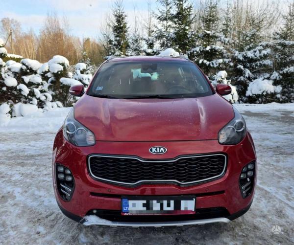 Red Kia Sportage 2016 in Utena, with an engine capacity of 1.59 L and mileage of 208 thousand km for 10300 €, photo 5 on AUTOMOTO.COM.LV