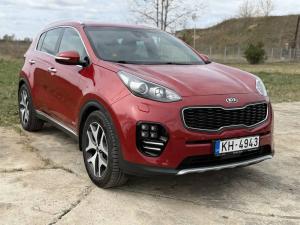 Sarkans Kia Sportage 2016 Rīga, ar dzinēja tilpumu 1.60 L un nobraukumu 122 tūkst. km par 11500 €, foto  vietnē AUTOMOTO.COM.LV