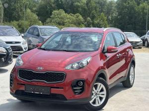 Red Kia Sportage 2017 in Alytus, with an engine capacity of 1.60 L and mileage of 136 thousand km for 12380 €, photo  on AUTOMOTO.COM.LV