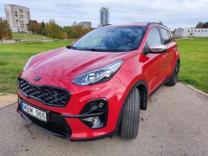 Красный Киа Sportage 2021 в Электренай, объемом двигателя 1.60 л и пробегом 80 тыс. км за 17500 €, фото  на AUTOMOTO.COM.LV