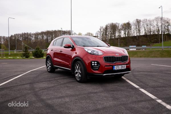 Red Kia Sportage 2016 in Tallinn, with an engine capacity of 1.60 L and mileage of 131 thousand km for 13999 €, photo 1 on AUTOMOTO.COM.LV