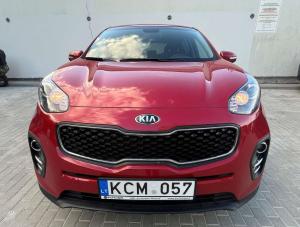 Red Kia Sportage 2017 in Vilnius, with an engine capacity of 1.59 L and mileage of 35 thousand km for 11999 €, photo  on AUTOMOTO.COM.LV