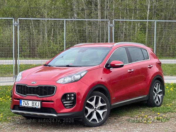 Red Kia Sportage 2018 in Tallinn, with an engine capacity of 2.00 L and mileage of 102 thousand km for 13699 €, photo 1 on AUTOMOTO.COM.LV