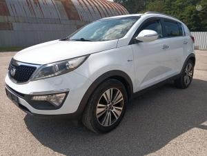 White Kia Sportage 2014 in Utena, with an engine capacity of 2.00 L and mileage of 245 thousand km for 6990 €, photo  on AUTOMOTO.COM.LV