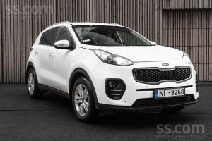 White Kia Sportage 2017 in Riga, with an engine capacity of 1.70 L and mileage of 160 thousand km for 11000 €, photo  on AUTOMOTO.COM.LV