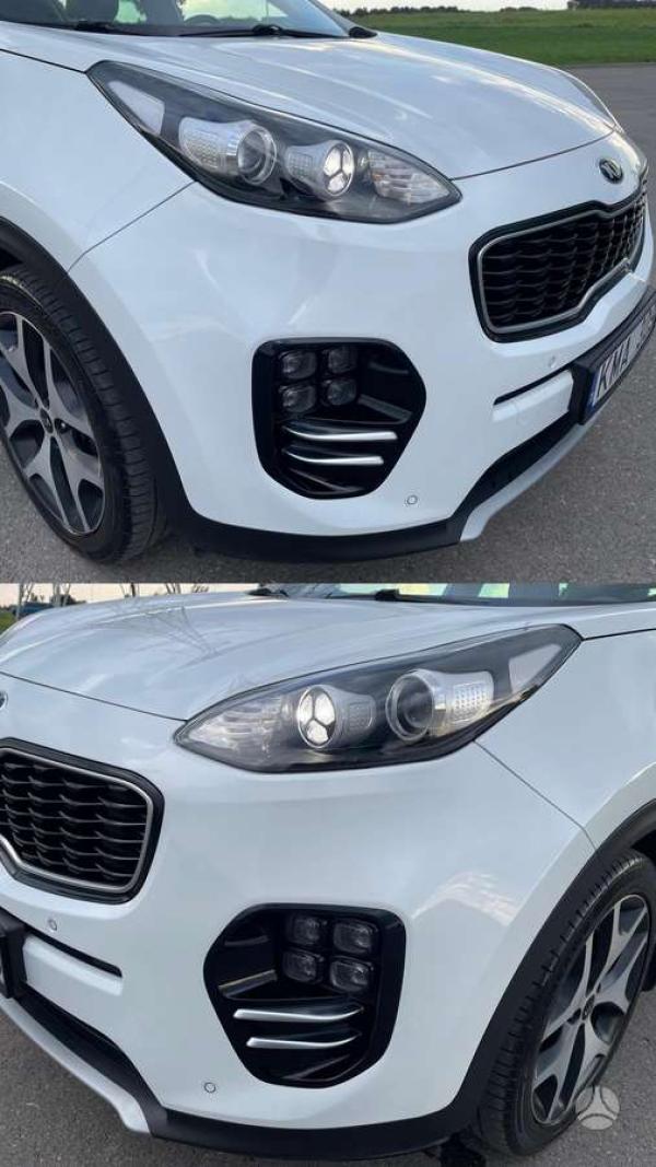 White Kia Sportage 2018 in Kaunas, with an engine capacity of 1.59 L and mileage of 48 thousand km for 18300 €, photo 8 on AUTOMOTO.COM.LV