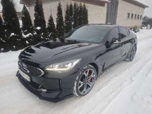 Black Kia Stinger 2017 in Telschi, with an engine capacity of 3.30 L and mileage of 113 thousand km for 15700 €, photo  on AUTOMOTO.COM.LV