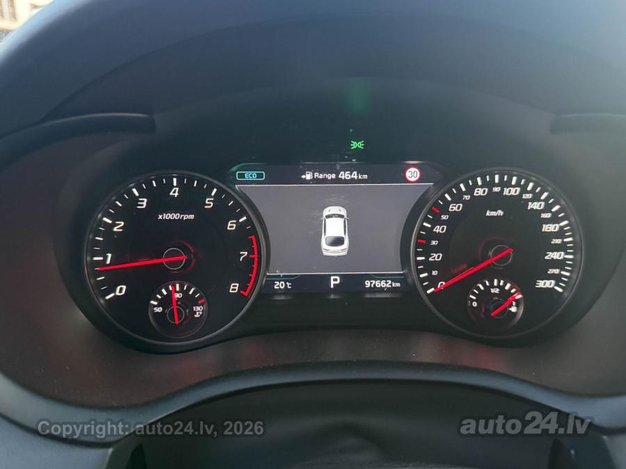 Blue Kia Stinger 2019 in Tallinn, with an engine capacity of 2.00 L and mileage of 98 thousand km for 22500 €, photo 19 on AUTOMOTO.COM.LV