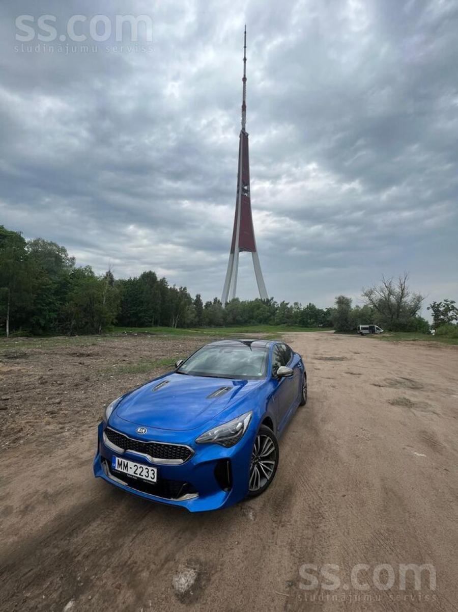 Синий Киа Stinger 2020 в Рига, объемом двигателя 2.20 л и пробегом 77 тыс. км за 19500 €, фото 7 на AUTOMOTO.COM.LV