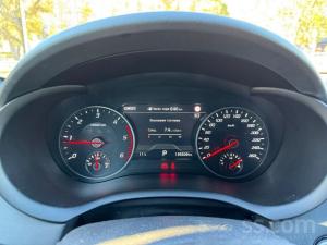 Red Kia Stinger 2018 in Liepaja, with an engine capacity of 2.20 L and mileage of 140 thousand km for 17300 €, photo 9 on AUTOMOTO.COM.LV