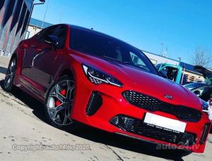 Red Kia Stinger 2020 in Tallinn, with an engine capacity of 3.30 L and mileage of 97 thousand km for 28900 €, photo  on AUTOMOTO.COM.LV