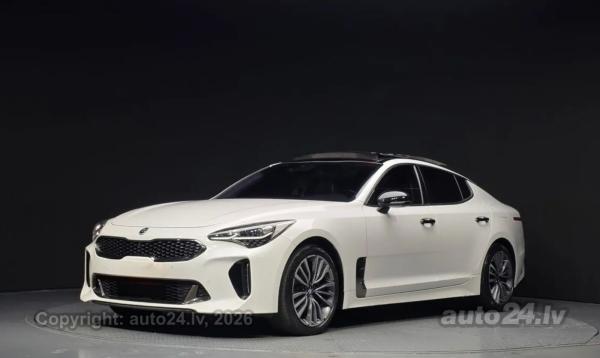 White Kia Stinger 2017 in Tallinn, with an engine capacity of 2.00 L and mileage of 109 thousand km for 25880 €, photo 1 on AUTOMOTO.COM.LV