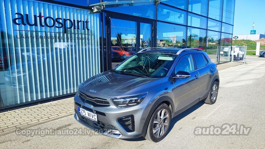 Pelēks Kia Stonic 2024 Tallina, ar dzinēja tilpumu 1.00 L un nobraukumu 20 tūkst. km par 20990 €, foto 1 vietnē AUTOMOTO.COM.LV