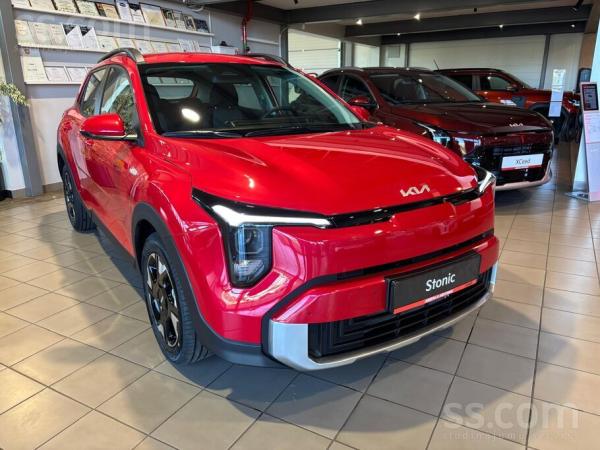 Red Kia Stonic 2026 in Liepaja, with an engine capacity of 1.00 L and mileage of 7 thousand km for 22240 €, photo 1 on AUTOMOTO.COM.LV