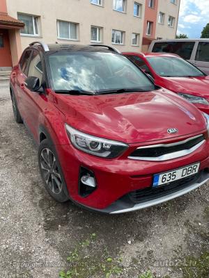 Red Kia Stonic 2019 in Tallinn, with an engine capacity of 1.00 L and mileage of 82 thousand km for 12000 €, photo  on AUTOMOTO.COM.LV