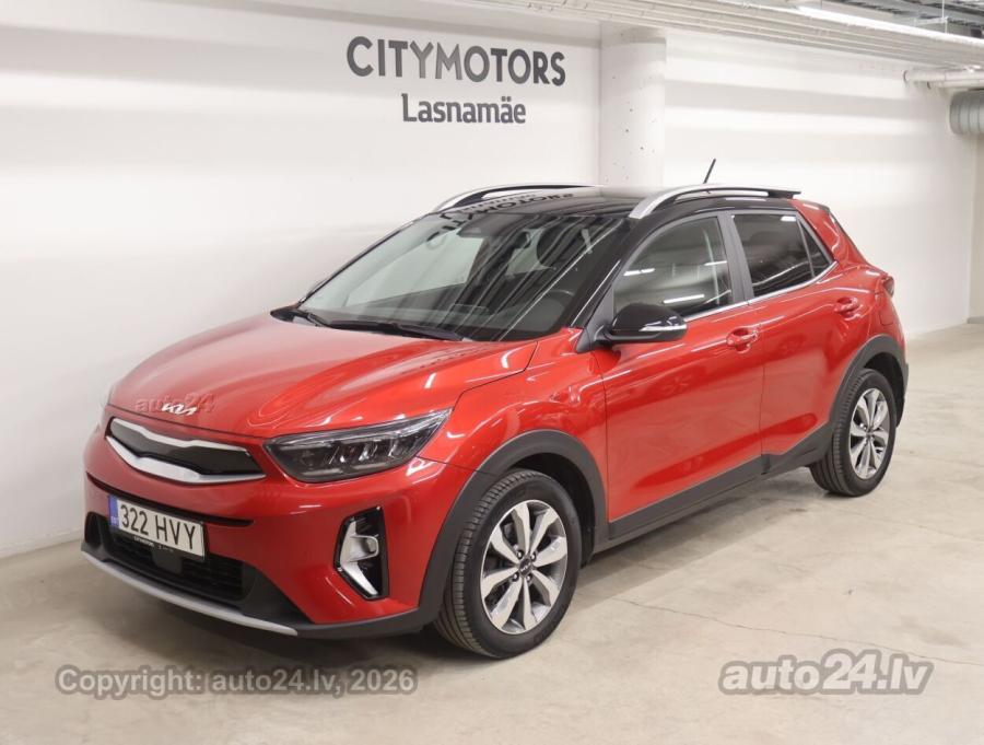 Red Kia Stonic 2022 in Tallinn, with an engine capacity of 1.00 L and mileage of 68 thousand km for 15900 €, photo 1 on AUTOMOTO.COM.LV