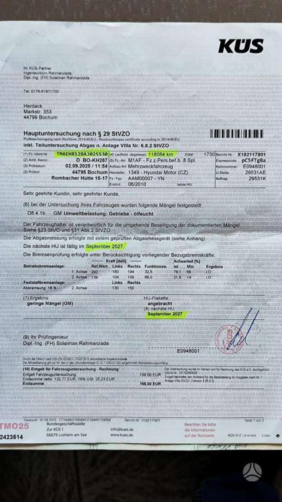 Grey Kia Venga 2010 in Kaunas, with an engine capacity of 1.60 L and mileage of 121 thousand km for 4250 €, photo 23 on AUTOMOTO.COM.LV