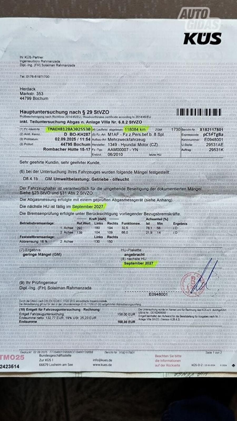 Grey Kia Venga 2010 in Ramuciai, with an engine capacity of 1.60 L and mileage of 121 thousand km for 4250 €, photo 23 on AUTOMOTO.COM.LV