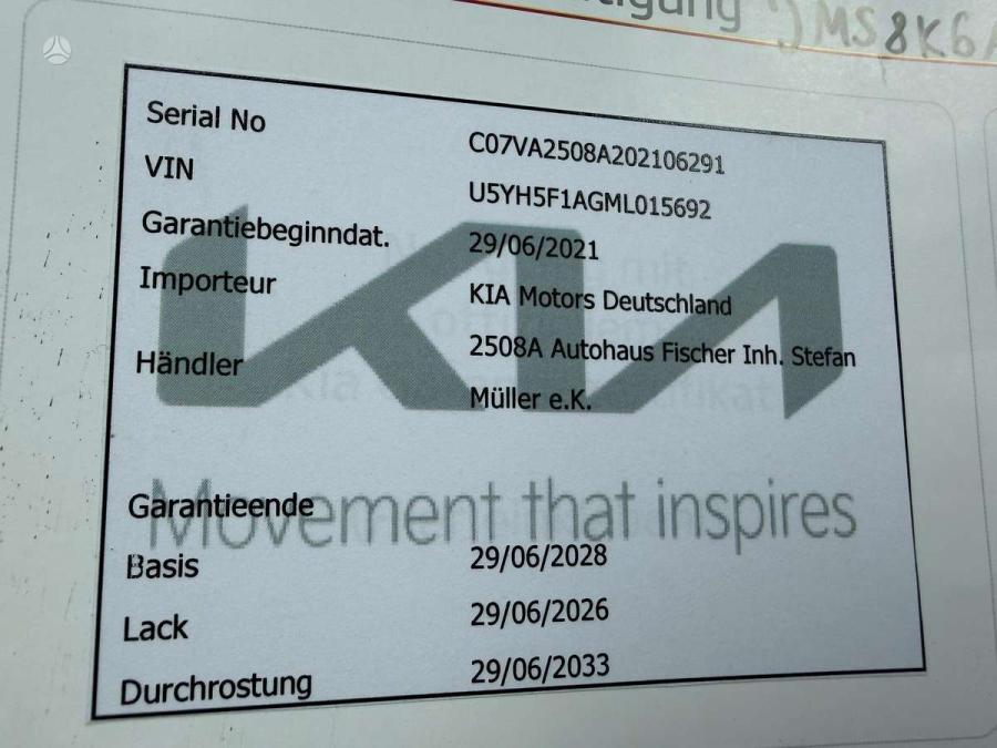 Pelēks Kia XCeed 2021 Marijampole, ar dzinēja tilpumu 1.58 L un nobraukumu 110 tūkst. km par 16900 €, foto 44 vietnē AUTOMOTO.COM.LV