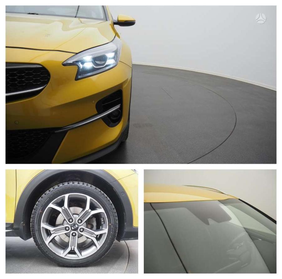 Yellow Kia XCeed 2021 in Vilnius, with an engine capacity of 1.48 L and mileage of 90 thousand km for 16500 €, photo 7 on AUTOMOTO.COM.LV