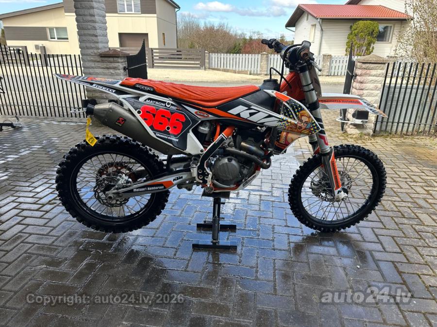 Orange KTM 250 SX-F 2018 in Viljandi, with an engine capacity of 0.25 L and mileage of 128 thousand km for 3799 €, photo 1 on AUTOMOTO.COM.LV
