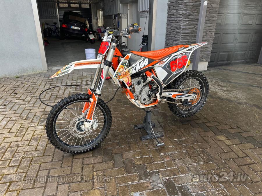 Orange KTM 250 SX-F 2018 in Viljandi, with an engine capacity of 0.25 L and mileage of 128 thousand km for 3799 €, photo 8 on AUTOMOTO.COM.LV