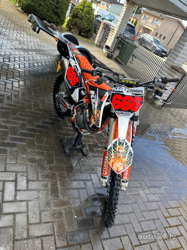 Orange KTM 250 SX-F 2018 in Viljandi, with an engine capacity of 0.25 L and mileage of 128 thousand km for 3799 €, photo 8 on AUTOMOTO.COM.LV