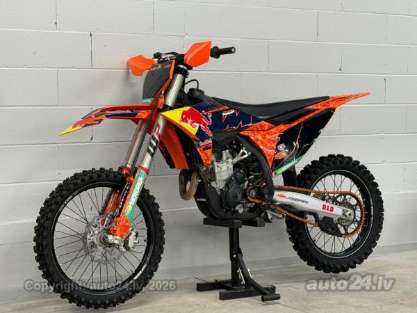 Orange KTM 350 SX-F 2025 in Tallinn, with an engine capacity of 0.35 L and mileage of 96 thousand km for 5790 €, photo 4 on AUTOMOTO.COM.LV