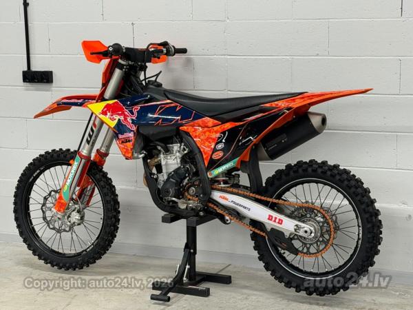 Oranžs KTM 350 SX-F 2025 Tallina, ar dzinēja tilpumu 0.35 L un nobraukumu 96 tūkst. km par 5790 €, foto 6 vietnē AUTOMOTO.COM.LV