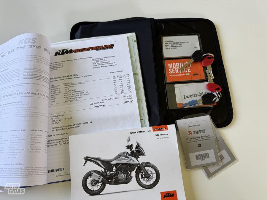 KTM 390 Adventure 2020 in Vilnius, with an engine capacity of 0.00 L and mileage of 0 thousand km for 4200 €, photo 16 on AUTOMOTO.COM.LV