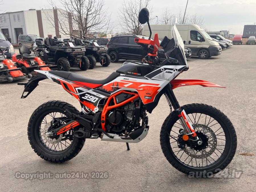 KTM 390 Adventure 2026 Tartu, ar dzinēja tilpumu 0.40 L un nobraukumu 1 tūkst. km par 7200 €, foto 3 vietnē AUTOMOTO.COM.LV