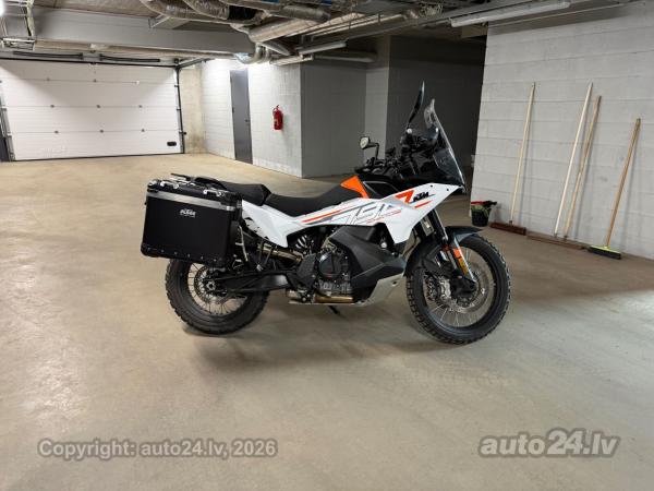 White KTM 790 Adventure 2024 in Tallinn, with an engine capacity of 0.80 L and mileage of 2 thousand km for 10990 €, photo 8 on AUTOMOTO.COM.LV