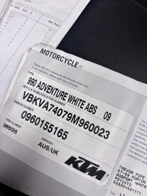 KTM 990 Adventure 2009 Rīga, ar dzinēja tilpumu 1.00 L un nobraukumu 0 tūkst. km par 6500 €, foto 3 vietnē AUTOMOTO.COM.LV