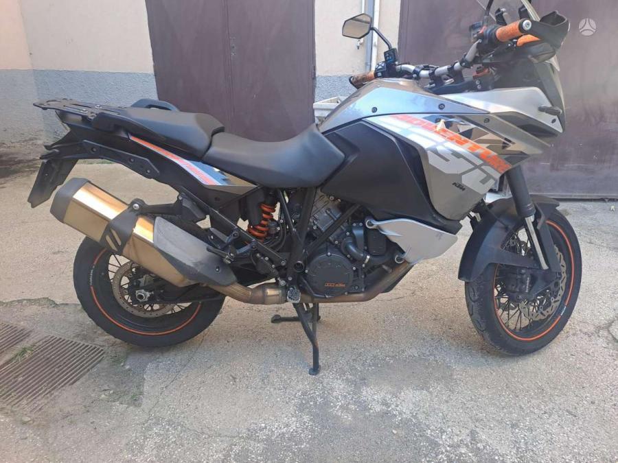 Black KTM Adventure 2014 in Panevezys, with an engine capacity of 1.19 L and mileage of 104 thousand km for 4400 €, photo 1 on AUTOMOTO.COM.LV