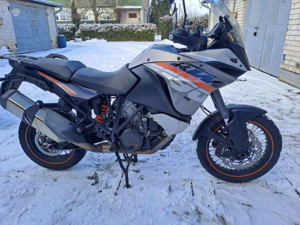 Black KTM Adventure 2014 in Panevezys, with an engine capacity of 1.19 L and mileage of 99 thousand km for 4400 €, photo 1 on AUTOMOTO.COM.LV