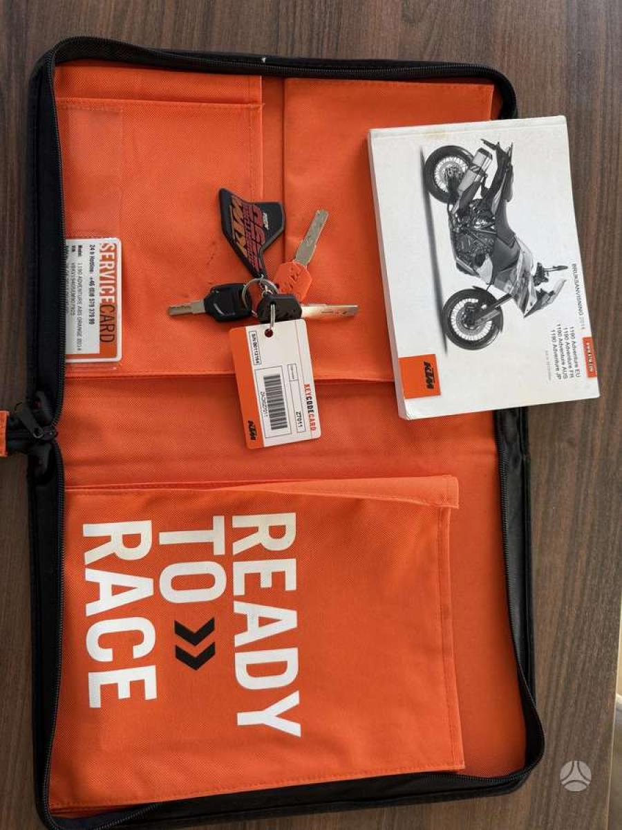 KTM Adventure 2015 in Alytus, with an engine capacity of 1.19 L and mileage of 50 thousand km for 6700 €, photo 14 on AUTOMOTO.COM.LV