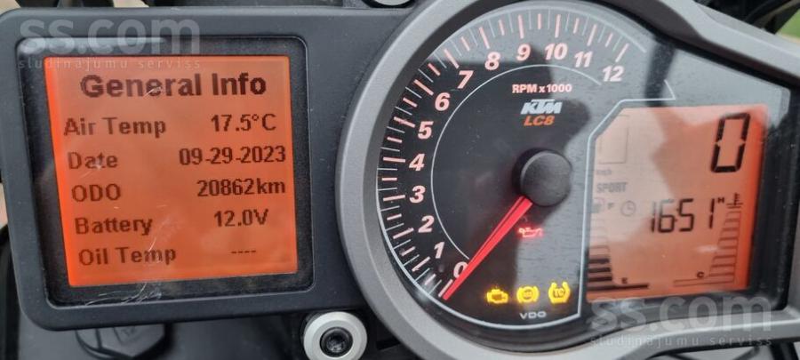 KTM Adventure 2018 in Riga, with an engine capacity of 1.09 L and mileage of 0 thousand km for 7500 €, photo 6 on AUTOMOTO.COM.LV