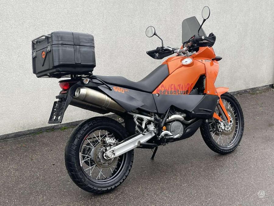 Orange KTM Adventure 2007 in Vilnius, with an engine capacity of 1.00 L and mileage of 82 thousand km for 4950 €, photo 4 on AUTOMOTO.COM.LV