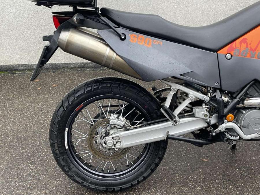 Orange KTM Adventure 2007 in Vilnius, with an engine capacity of 1.00 L and mileage of 82 thousand km for 4950 €, photo 9 on AUTOMOTO.COM.LV