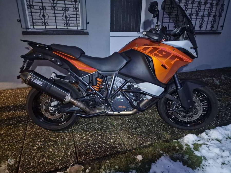 Orange KTM Adventure 2016 in Klaipeda, with an engine capacity of 1.19 L and mileage of 30 thousand km for 8000 €, photo 1 on AUTOMOTO.COM.LV