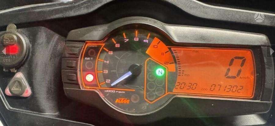 White KTM Adventure 2010 in Liepaja, with an engine capacity of 0.99 L and mileage of 72 thousand km for 6500 €, photo 14 on AUTOMOTO.COM.LV