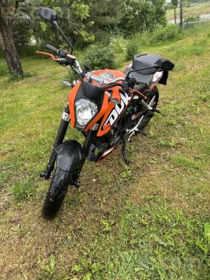 КТМ Duke 125 2013 в Огре, объемом двигателя 0.13 л и пробегом 0 тыс. км за 1750 €, фото  на AUTOMOTO.COM.LV