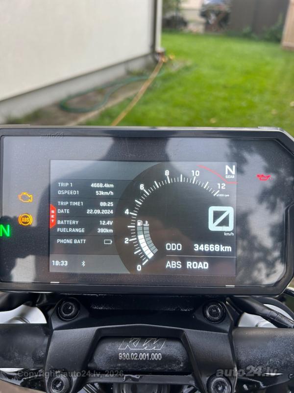 KTM Duke 125 2019 in Tallinn, with an engine capacity of 0.13 L and mileage of 36 thousand km for 3200 €, photo 7 on AUTOMOTO.COM.LV