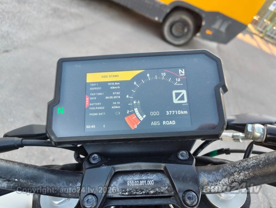 KTM Duke 125 2019 in Tallinn, with an engine capacity of 0.13 L and mileage of 38 thousand km for 2600 €, photo 9 on AUTOMOTO.COM.LV