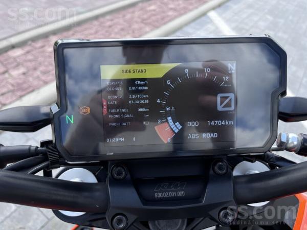 KTM Duke 125 2019 Jelgava, ar dzinēja tilpumu 0.13 L un nobraukumu 0 tūkst. km par 3300 €, foto 5 vietnē AUTOMOTO.COM.LV