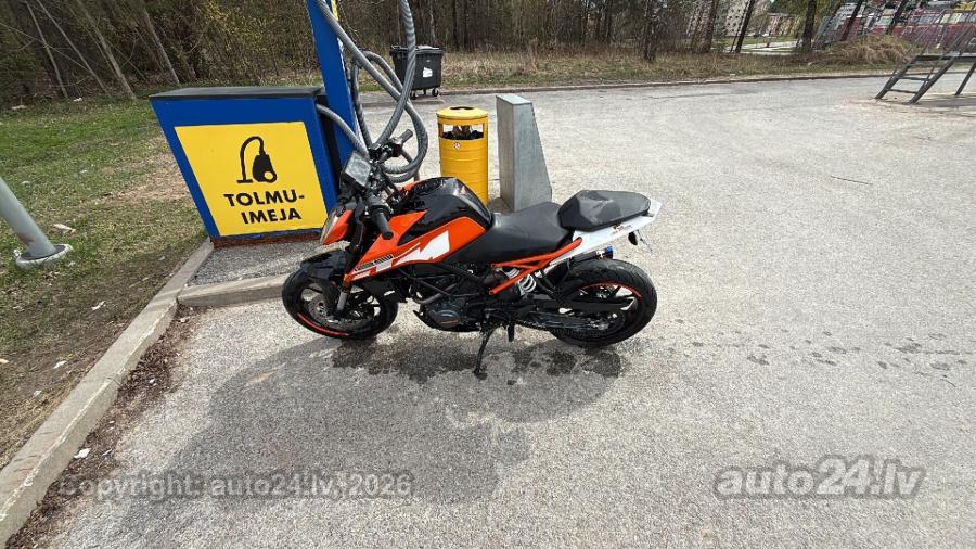 Orange KTM Duke 125 2020 in Tallinn, with an engine capacity of 0.13 L and mileage of 15 thousand km for 3000 €, photo 7 on AUTOMOTO.COM.LV