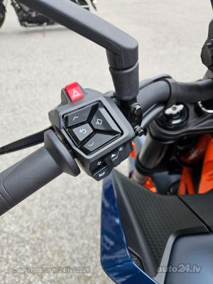 Blue KTM Duke 390 2025 in Tallinn, with an engine capacity of 0.40 L and mileage of 496 thousand km for 4900 €, photo 15 on AUTOMOTO.COM.LV
