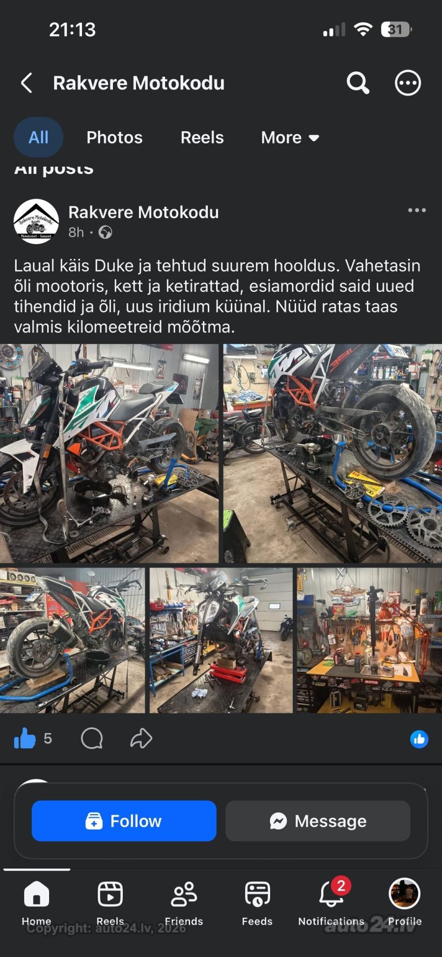 KTM Duke 390 2017 in Rakvere, with an engine capacity of 0.39 L and mileage of 42 thousand km for 2600 €, photo 3 on AUTOMOTO.COM.LV